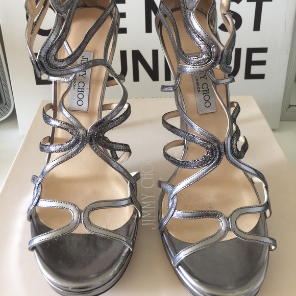 Jimmy Choo | Shoes | Jimmy Choo Silver Heels | Poshmark